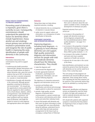Guidance for commissioners of dementia services | PDF