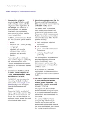 Guidance for commissioners of forensic mental health services | PDF