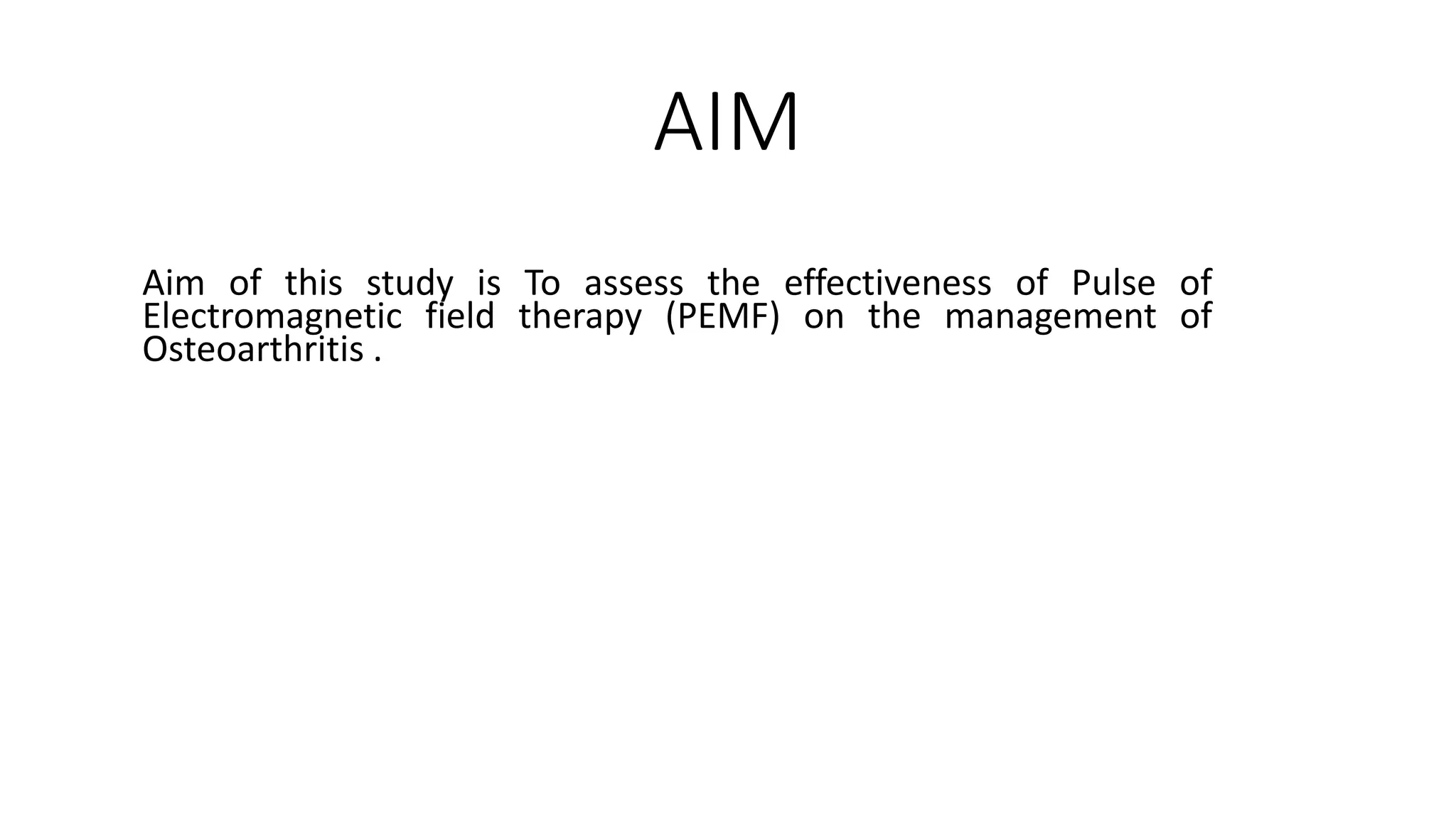 JC ppt.presentation for pulsed pemf study | PPT