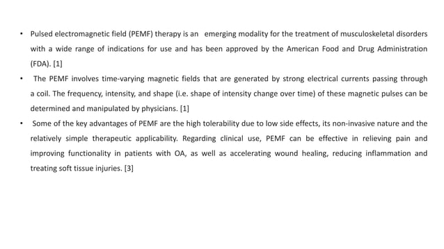 JC ppt.presentation for pulsed pemf study | PPT