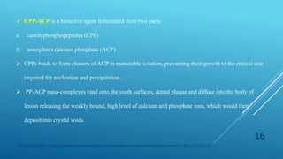 Complementary remineralizing effect of self-assembling peptide (P11-4 ...