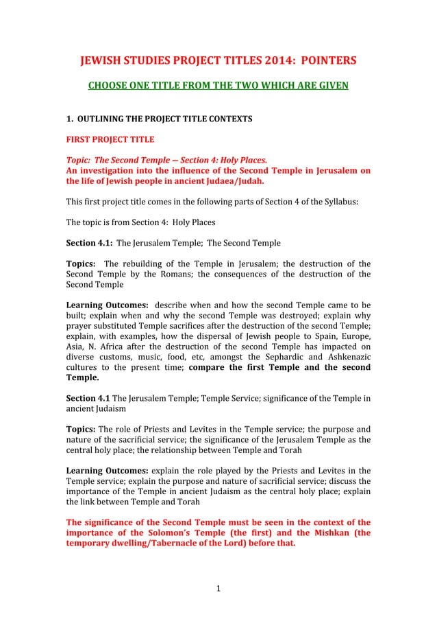 Jc project work titles for exam 2014 pointers | PDF | Educational Assessment | Education