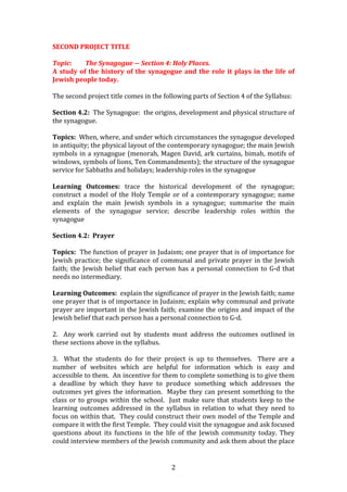 Jc project work titles for exam 2014 pointers | PDF