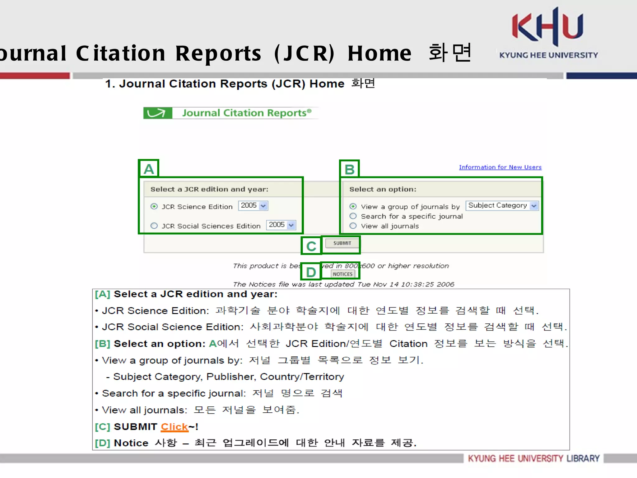 JCR(Journal of Citation Reports) 활용 | PPT