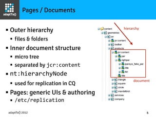 A JCR View of the World - adaptTo() 2012 Berlin | PPT