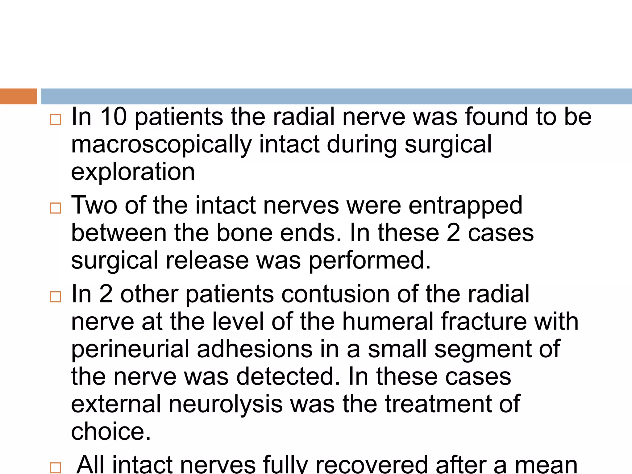 Approach to radial nerve injury case report and journal discussion | PPTX