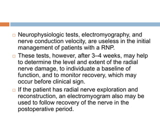 Approach to radial nerve injury case report and journal discussion | PPTX