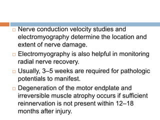 Approach to radial nerve injury case report and journal discussion | PPTX