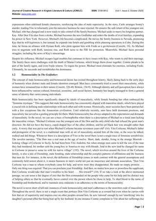 Contrast between Indian Sub-Continent and Western Male Homosociality in ...