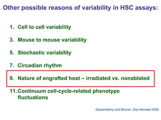 Jc Rethinking Of Hsc Assays | PPT | Blood Disorders | Diseases and ...