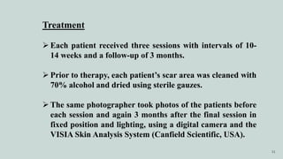 jc scar and laser.pptx journal club scar treatment | PPTX