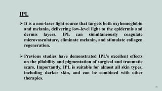 jc scar and laser.pptx journal club scar treatment | PPTX