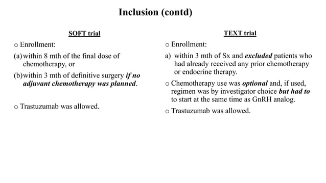SOFT & TEXT Trials | PPTX | Menopause | Endocrine and Metabolic Diseases