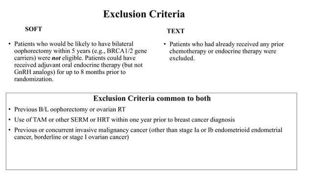 SOFT & TEXT Trials | PPTX | Menopause | Endocrine and Metabolic Diseases