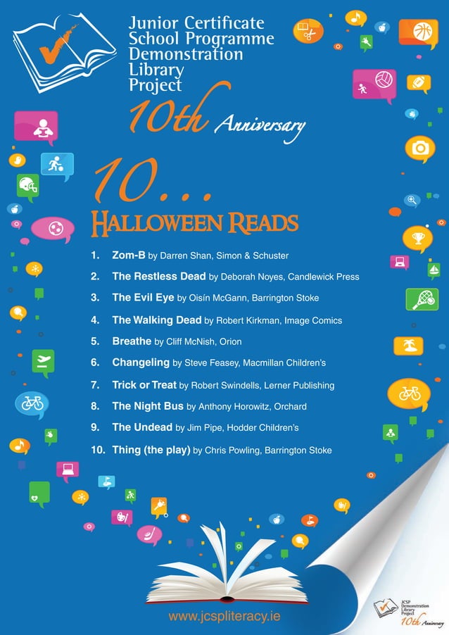 Jcsp library project Reading promotion - 10 great halloween reads - poster | PDF