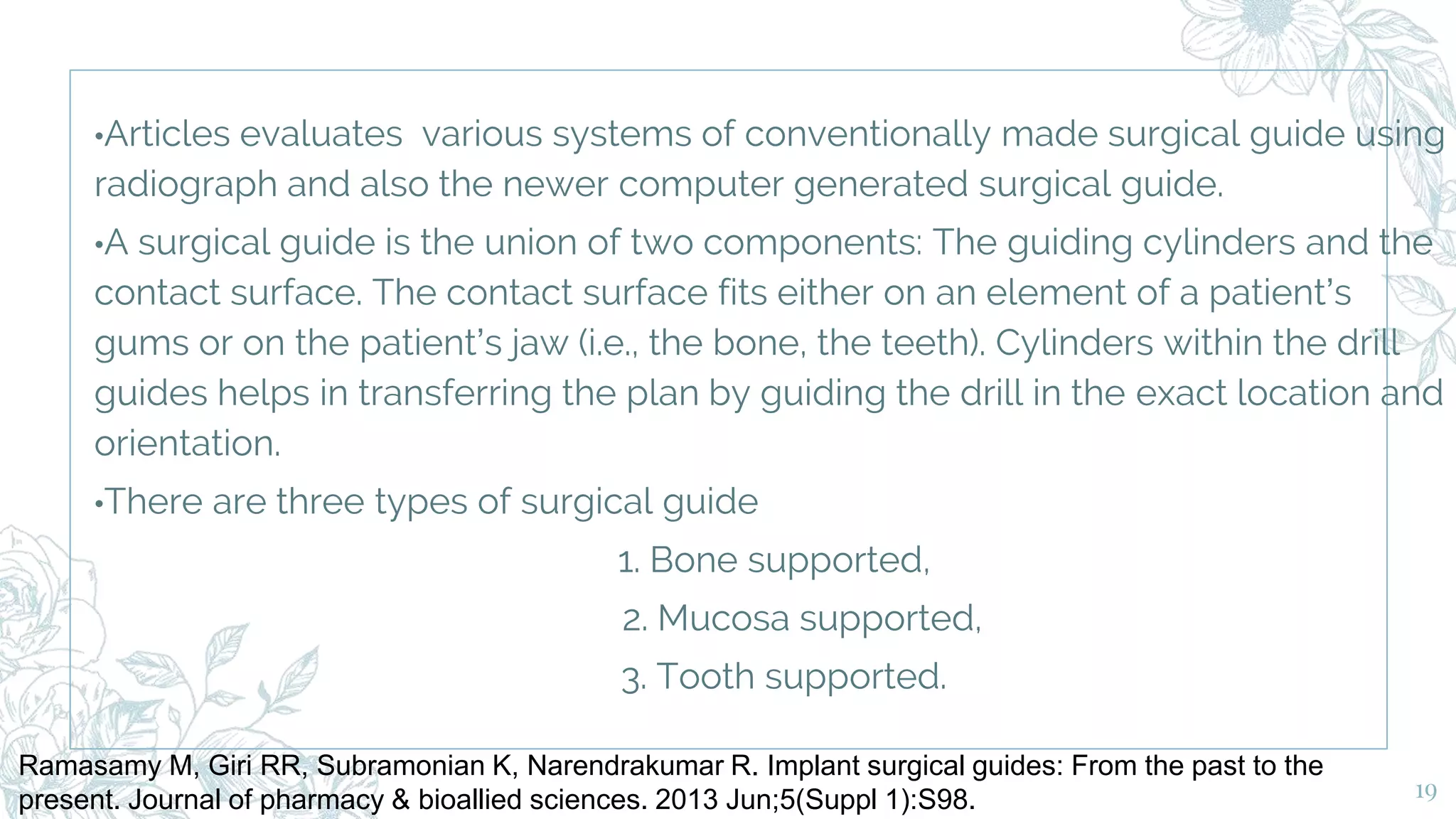 Surgical guide_ journal club | PPTX