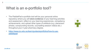 JCU pharmacy2021 e-portfolio student | PPTX