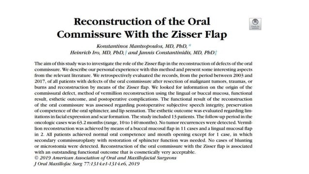 JC ZISSER FLAP.pptx oral and maxillofacial surgery | PPTX