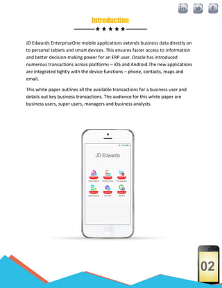 JD Edwards Mobile App | PDF