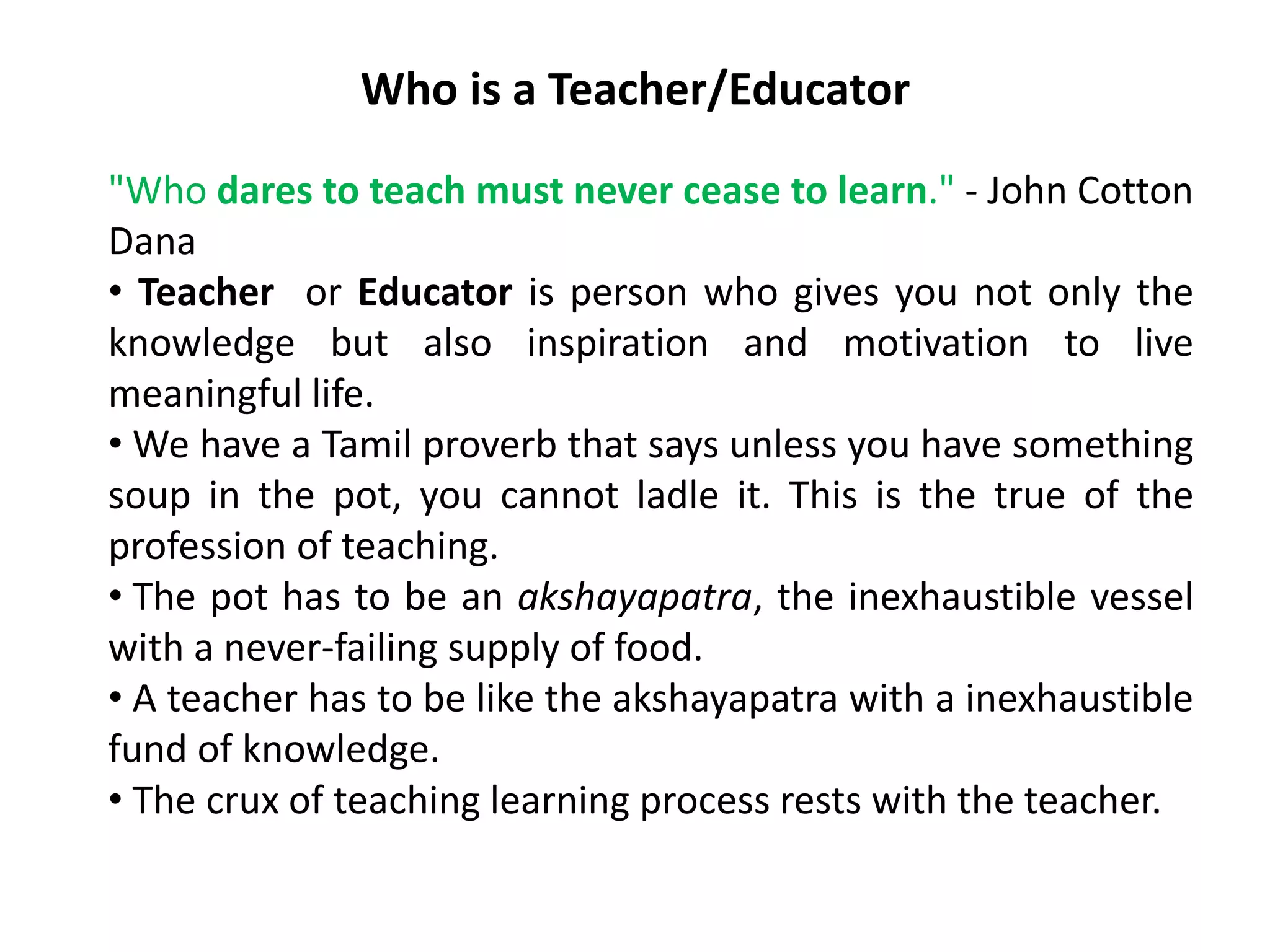 ICT in the Teaching Learning Process in Higher Education- Dr J D Singh ...