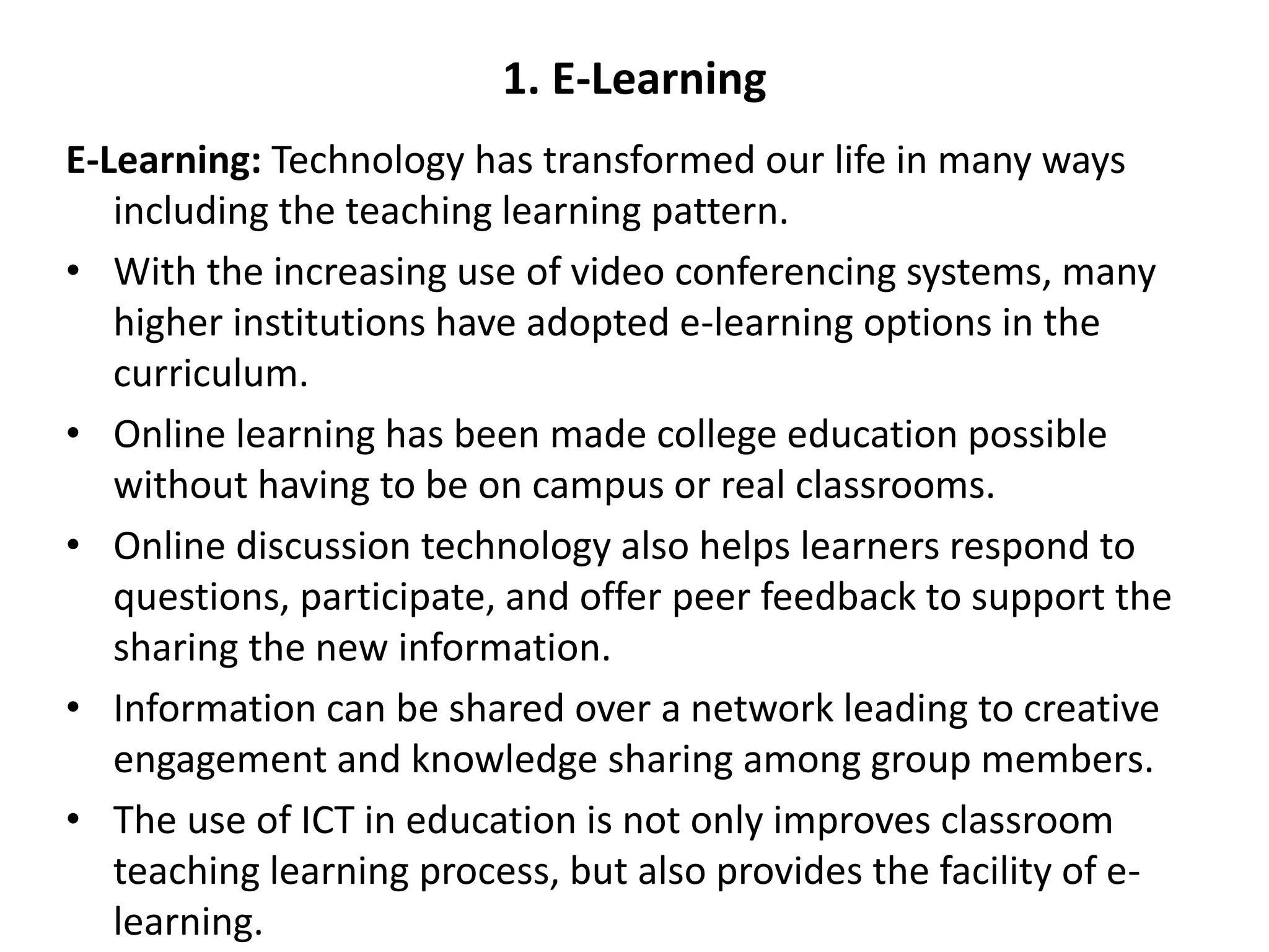 ICT in the Teaching Learning Process in Higher Education- Dr J D Singh | PPT