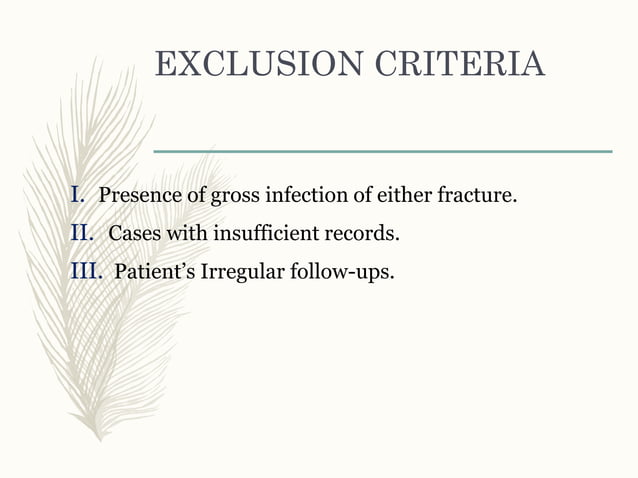 OPEN REDUCTION AND INTERNAL FIXATION OF COMBINED ANGLE AND BODY ...