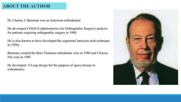 COGS Burstone analysis for orthognathic surgery | PPTX
