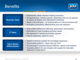 JDA Software - JDA Eight Overview | PPTX | Cloud Computing | Internet