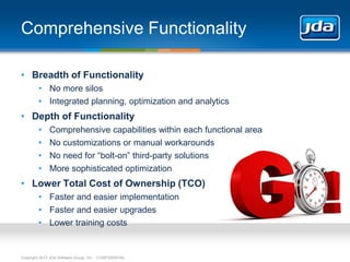 JDA Software - JDA Eight Overview | PPTX