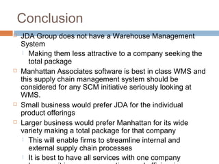 Jda manhattan | PPT | Logistics | Business