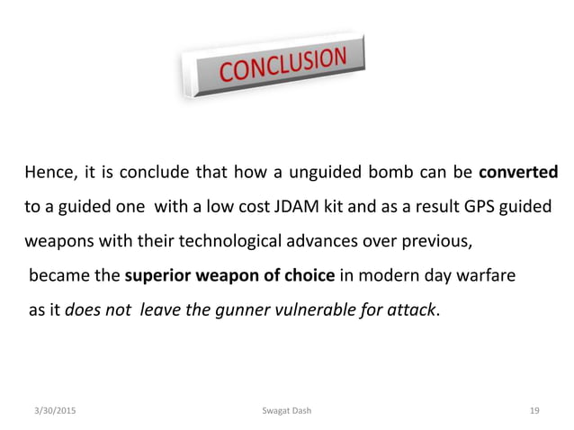 JDAM using GPS | PPTX JDAM using GPS | PPTX