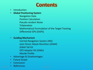JDAM using GPS | PPTX