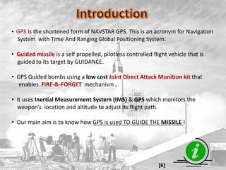 JDAM using GPS | PPTX