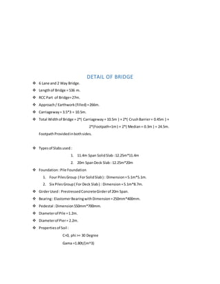 Training Report on Bridge Construction | DOCX