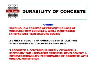 J d bapat_durability_of_concrete | PPT
