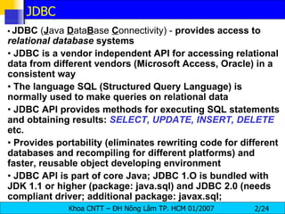 Jdbc | PPT