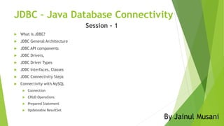 Fundamentals of JDBC | PPT