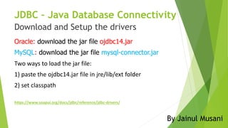 Fundamentals of JDBC | PPT