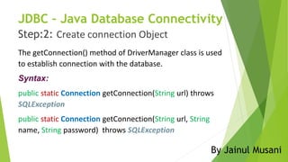 Fundamentals of JDBC | PPT
