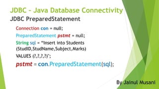 Fundamentals of JDBC | PPT