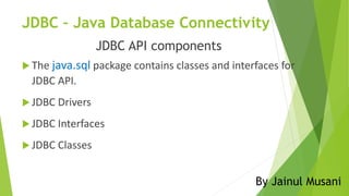 Fundamentals of JDBC | PPT