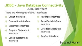 Fundamentals of JDBC | PPT
