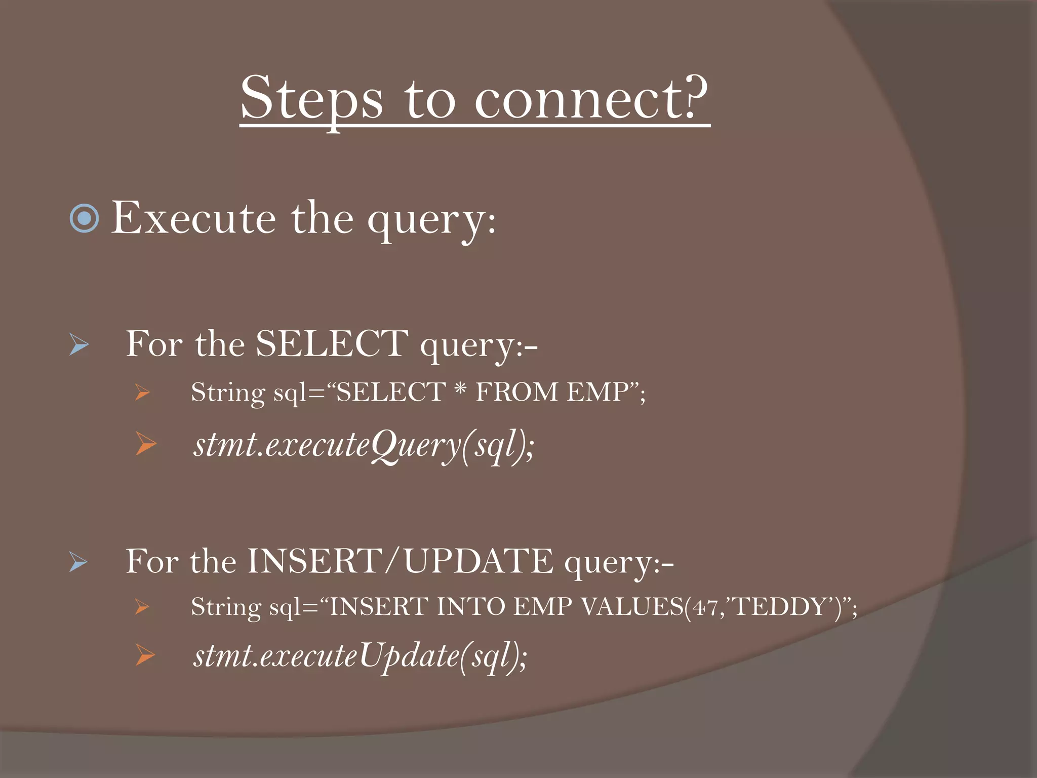 Jdbc Java Database Connectivity Ppt