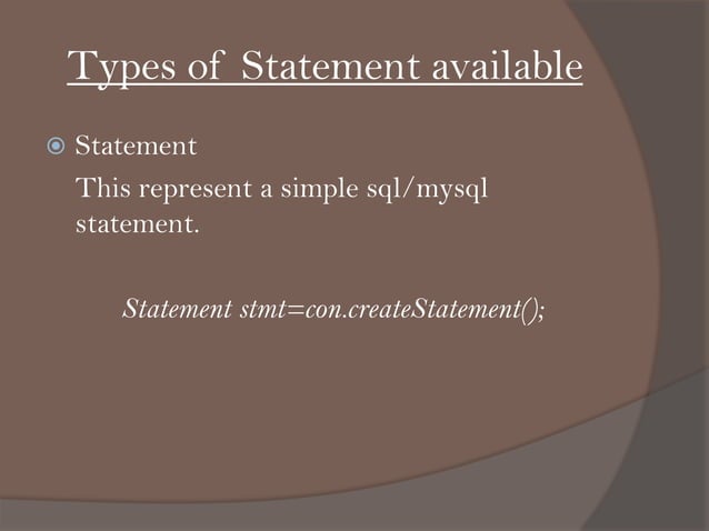 JDBC: java DataBase connectivity | PPSX