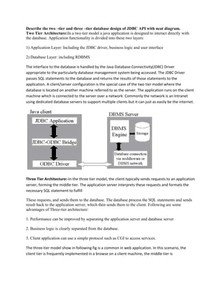 Jdbc | DOCX | Databases | Computer Software and Applications