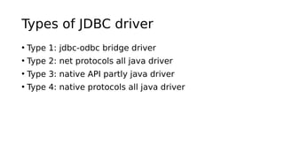 Jdbc connectivity in java | PPT | Free Download