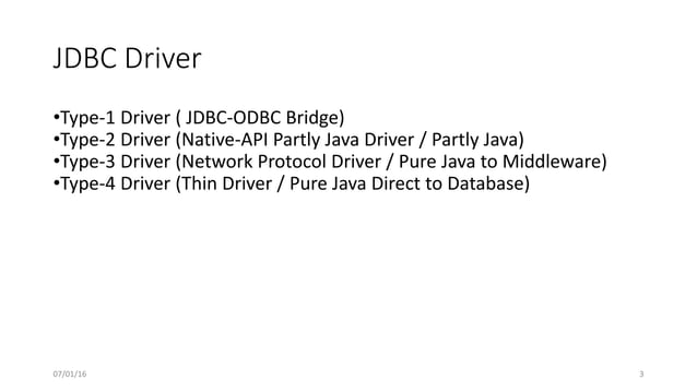 java Jdbc | PPT