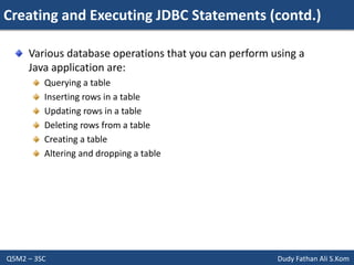 Database Connectivity with JDBC | PPTX | Databases | Computer Software and Applications