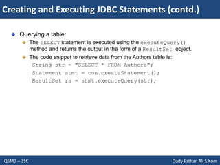 Database Connectivity with JDBC | PPTX | Databases | Computer Software ...