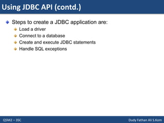 Database Connectivity with JDBC | PPT
